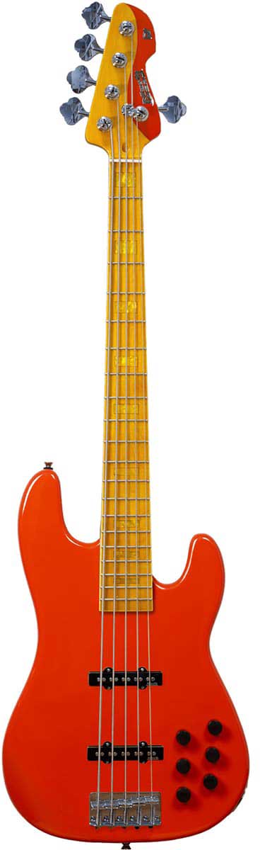 Mark Bass MB GV 5 Gloxy Fiesta Red CR Maple Fingerboard | guitarguitar