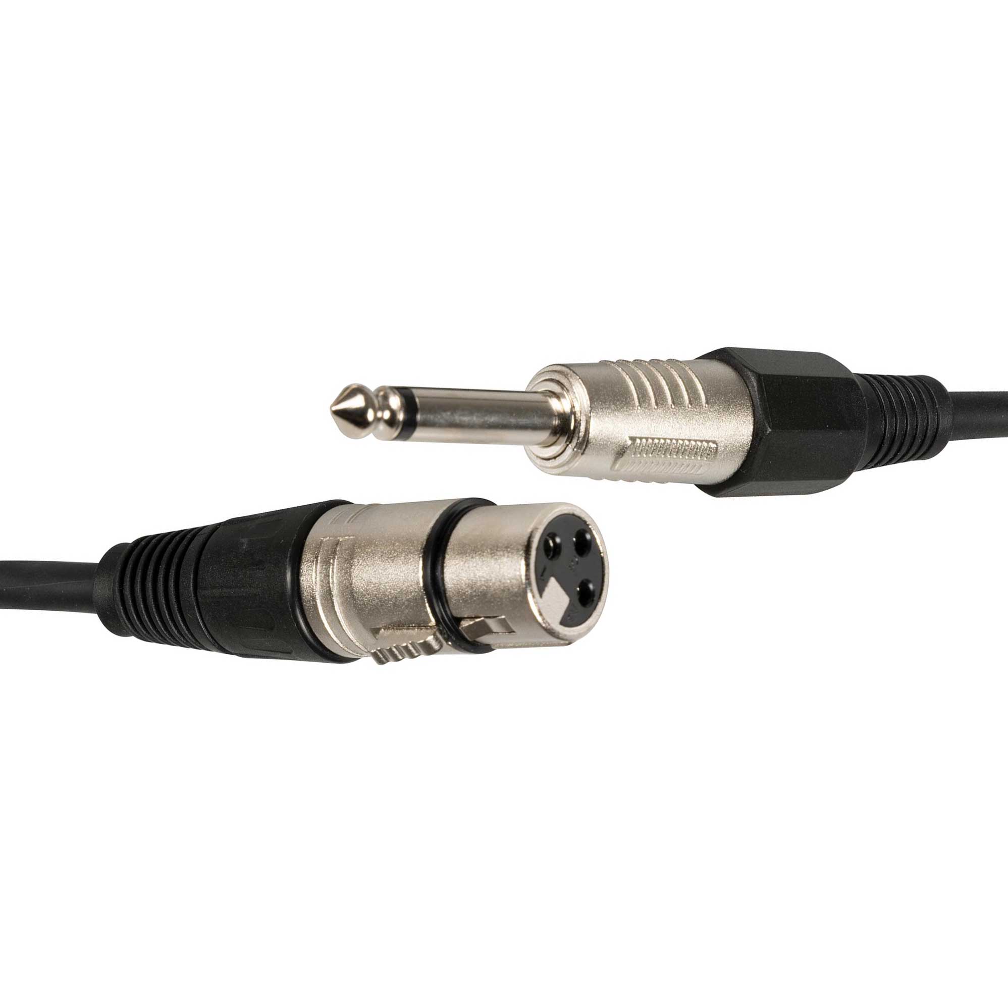 QTX Essential Microphone Lead XLR Female Mono Jack 6.0m | guitarguitar