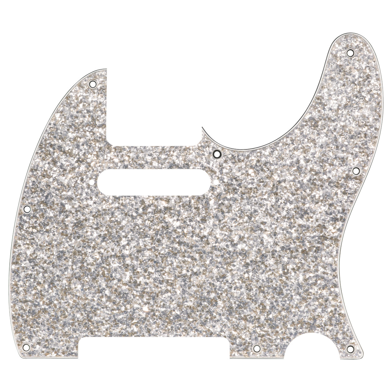Fender Hybrid Glass/Glitter Telecaster S/S Pickguard Silver Sparkle ...