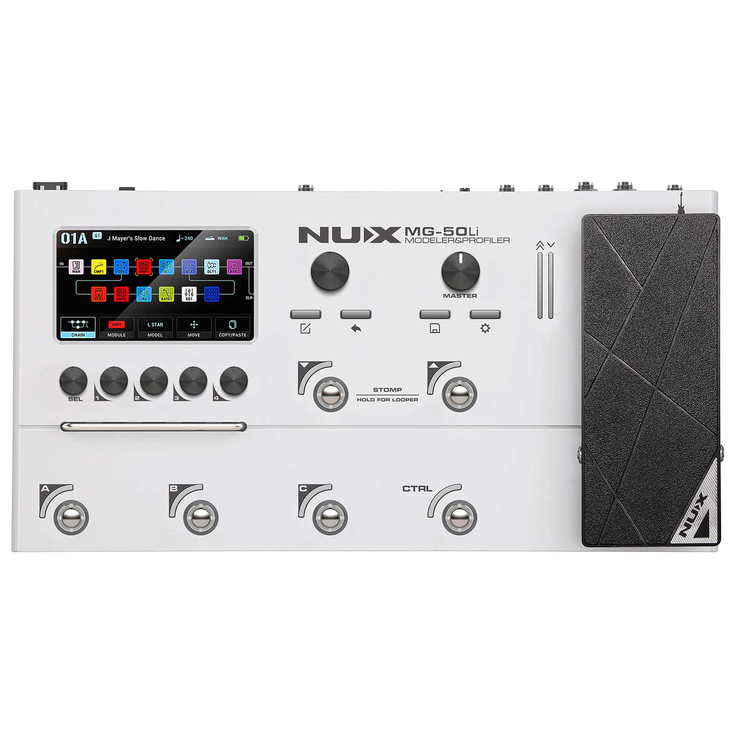 NUX MG-50li Guitar Multi FX Processor and Profiler White | guitarguitar